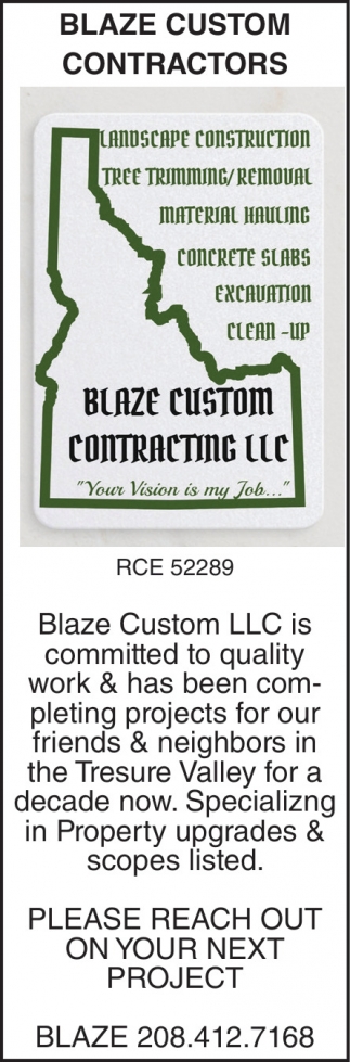 Landscape Construction, Blaze Custom Contractor