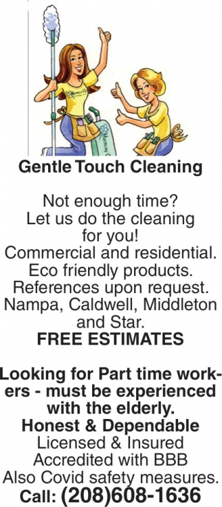 Cleaning Services, Gentle Touch Cleaning
